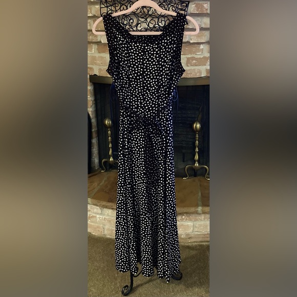 Perceptions | Dresses | Perceptions New York Polka Dot Maxi Dress ...